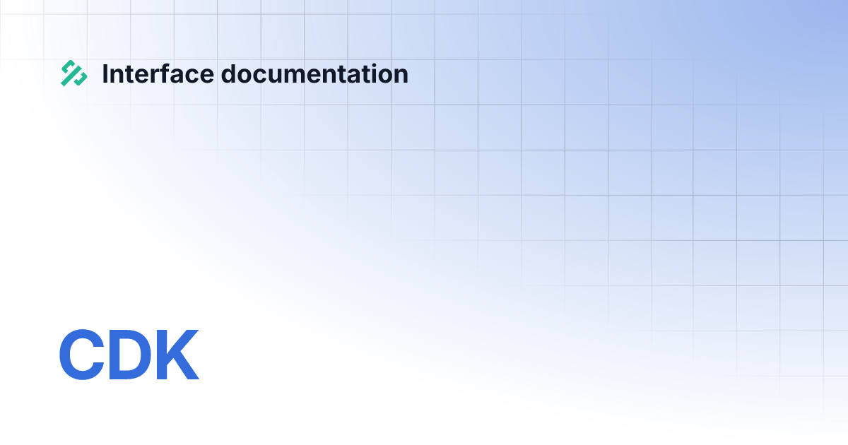 CDK | Interface documentation
